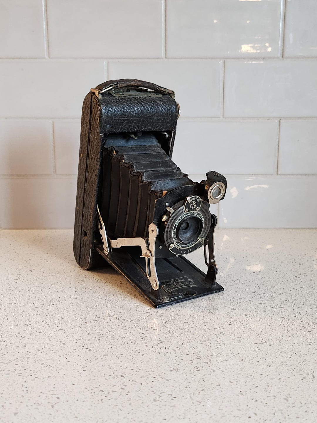 1913 Kodak Ball Bearing Shutter Camera, Accordion Style Folding Camera ...