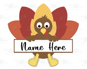 Turkey Name Plate - Etsy