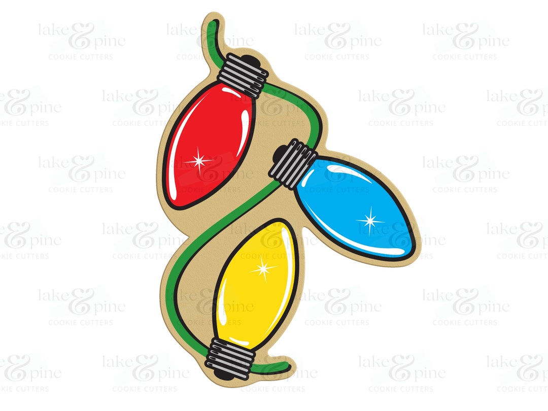 Christmas Lights Cookie Cutter - Etsy