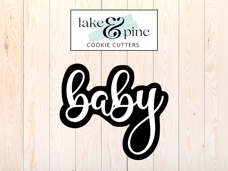 Baby Cookie Cutter, Baby Script - Etsy