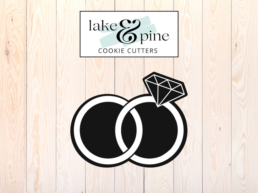 Wedding Rings Cookie Cutter - Etsy
