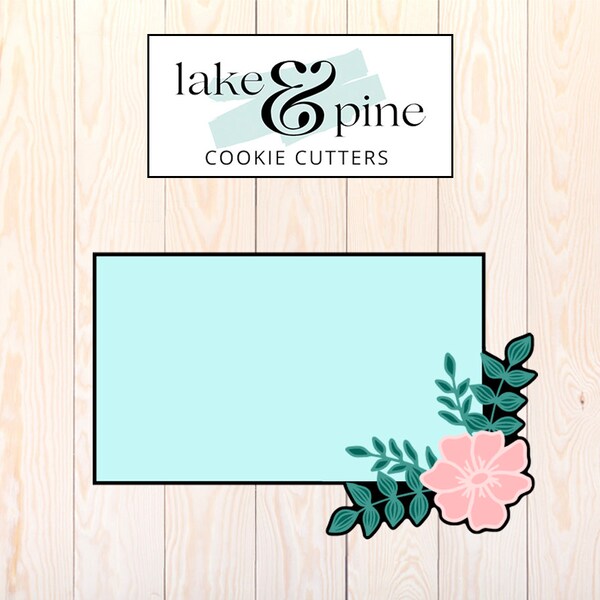 Floral Plaque Cookie Cutter - Etsy