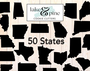 Virginia Cookie Cutter State Cookie Cutters United States Cookie ...