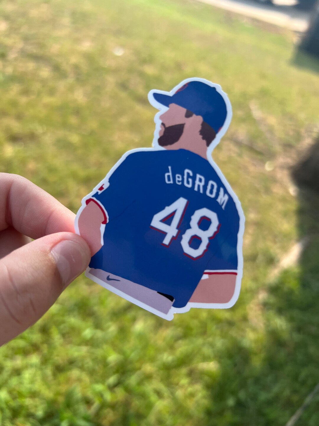 Vinyl Sticker 3" | Jacob Degrom | Baseball | Laptop Sticker - Etsy