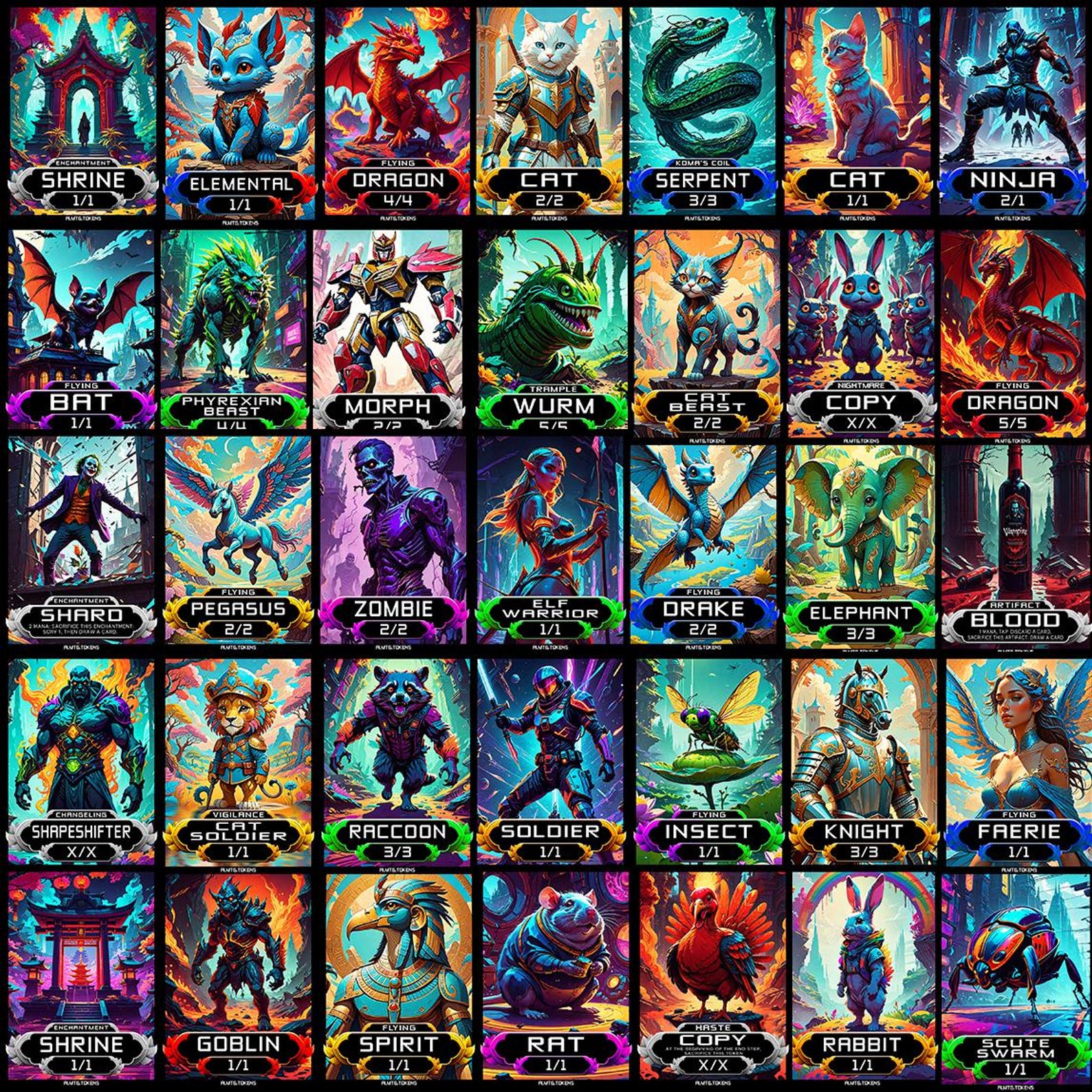 You Pick! MTG Tokens Bundles - Etsy