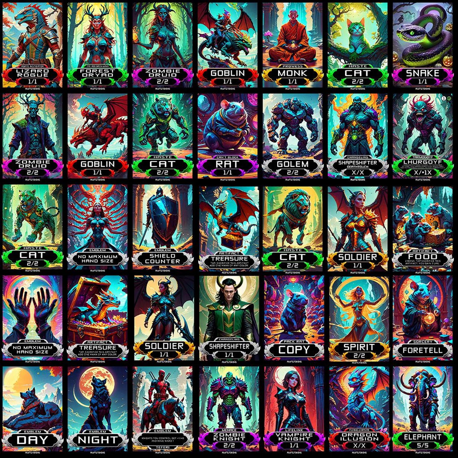 You Pick! MTG Tokens Bundles - Etsy