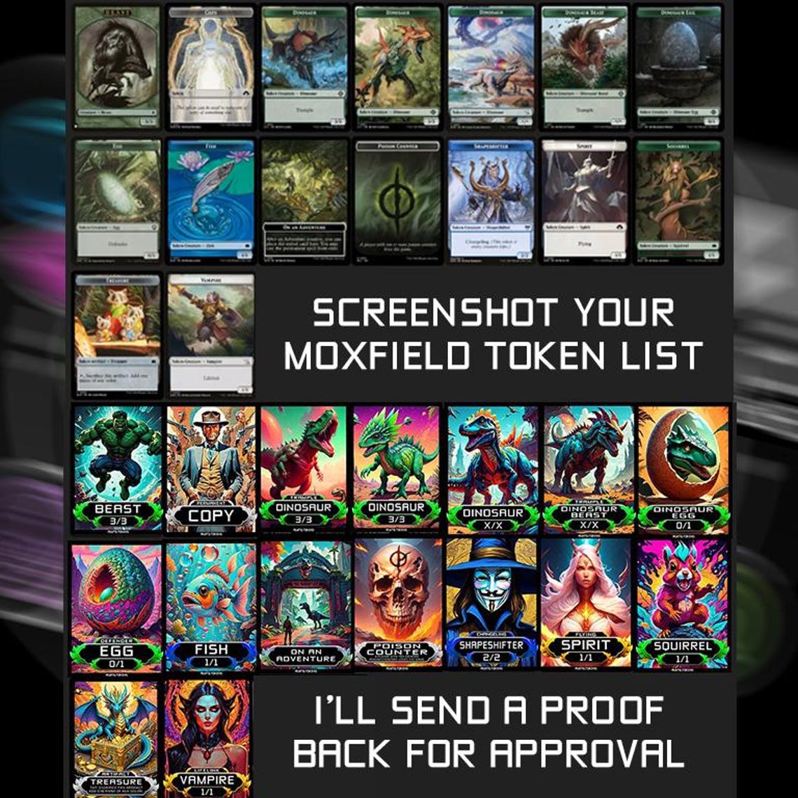 You Pick! MTG Tokens Bundles - Etsy