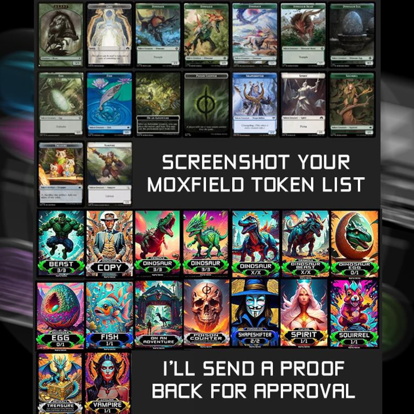 You Pick! MTG Tokens Bundles - Etsy