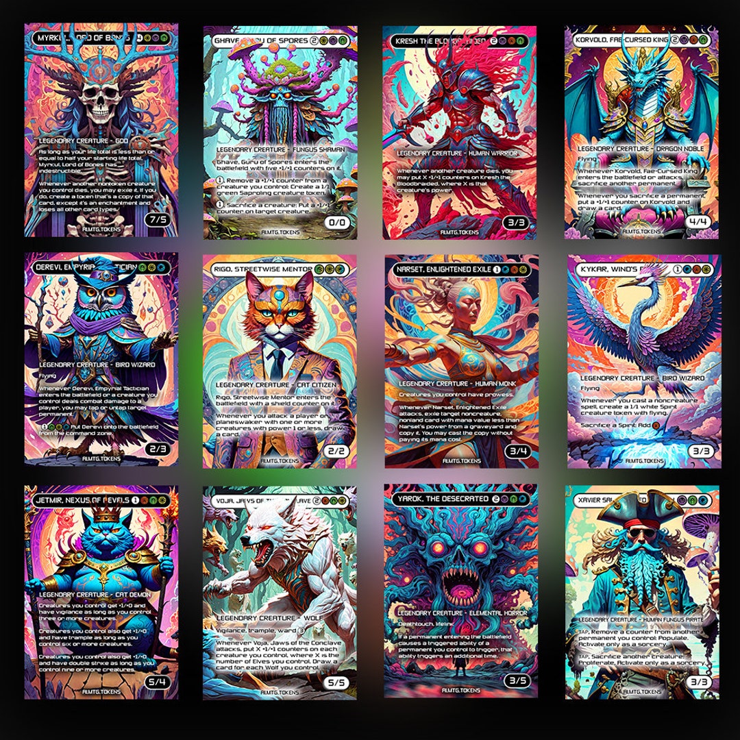 Commander Proxy Tokens: Custom MTG Bundles - Etsy