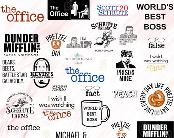 The Office SVG, PNG, Custom Cut / Print Files Dunder Mifflin Michael ...