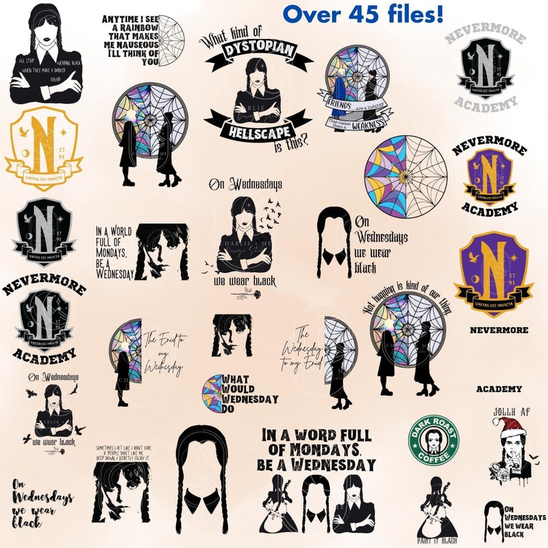 Wednesday Svg - Etsy