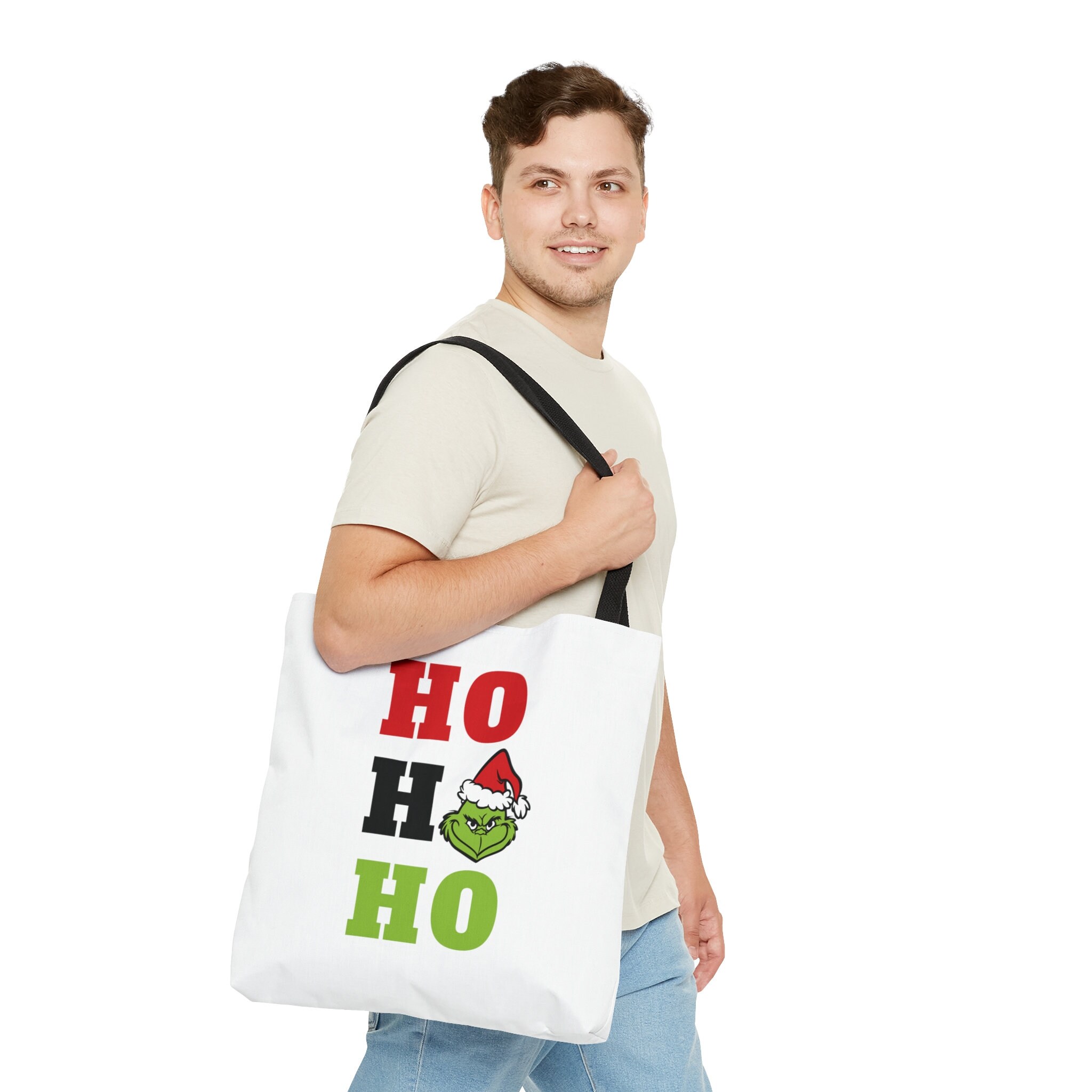 Grinch Christmas Tote Bag, the Grinch Bag, Grinch Apparel, Cute Tote ...