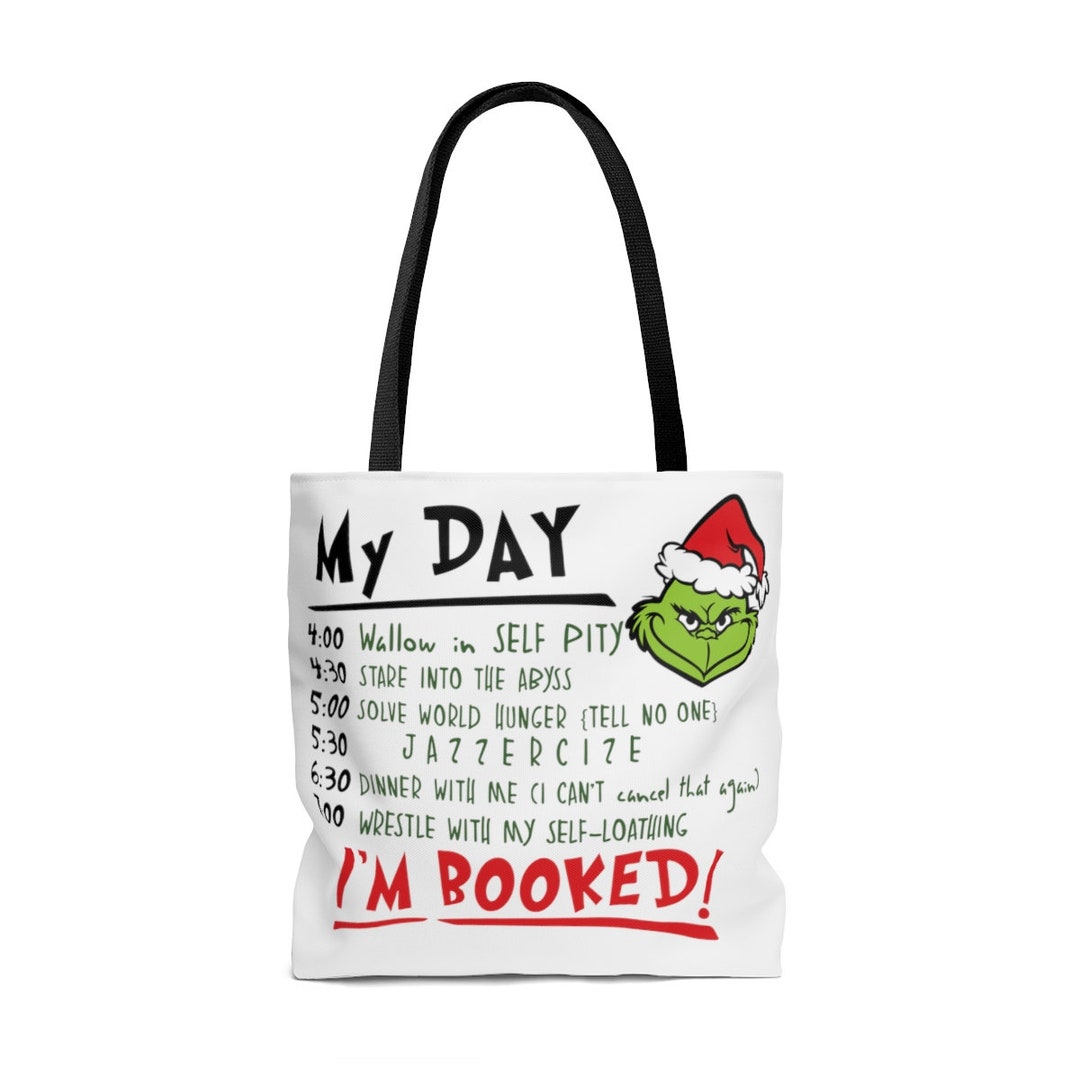 Grinch Christmas Tote Bag the Grinch Bag Grinch Apparel - Etsy