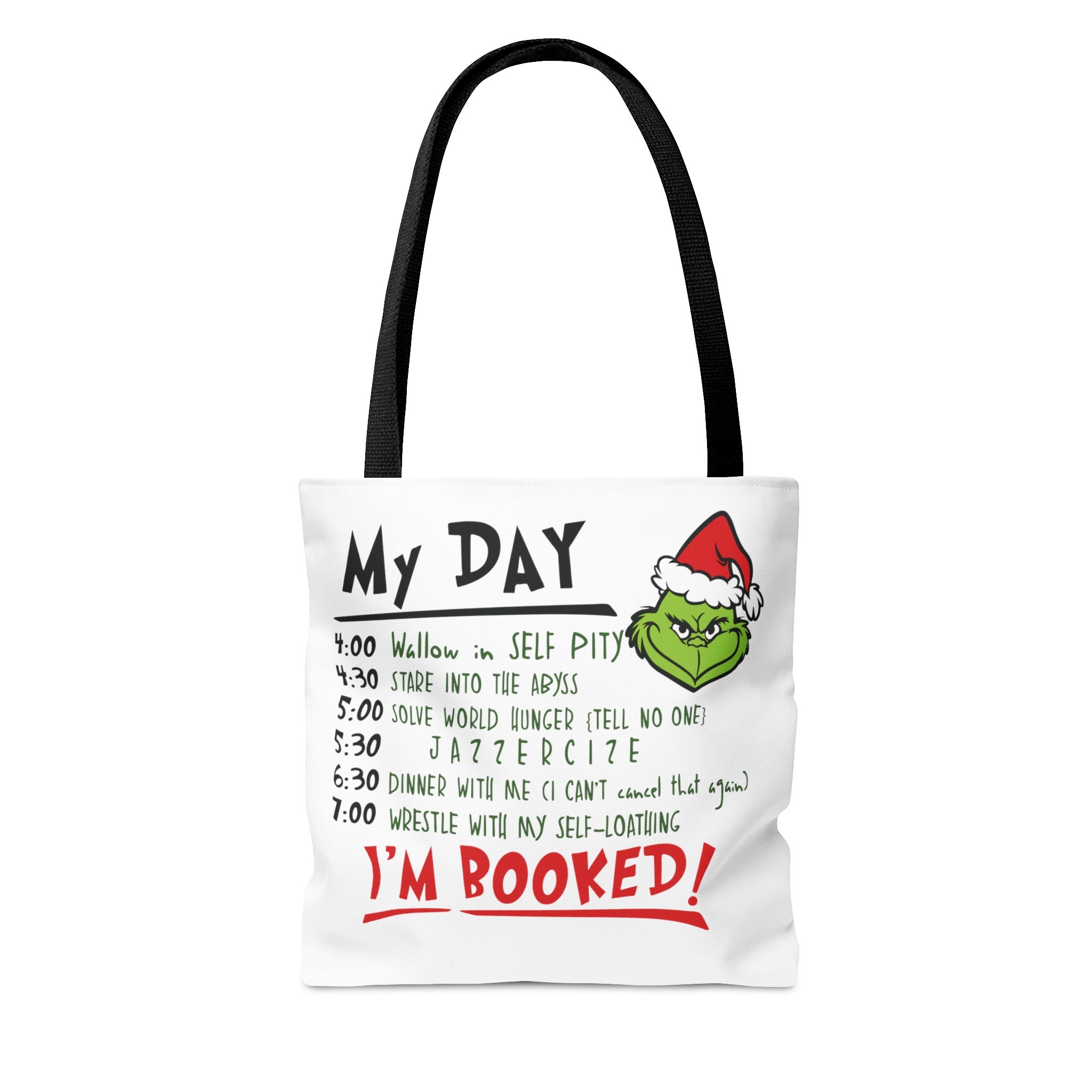 Grinch Christmas Tote Bag, the Grinch Bag, Grinch Apparel, Cute Tote ...
