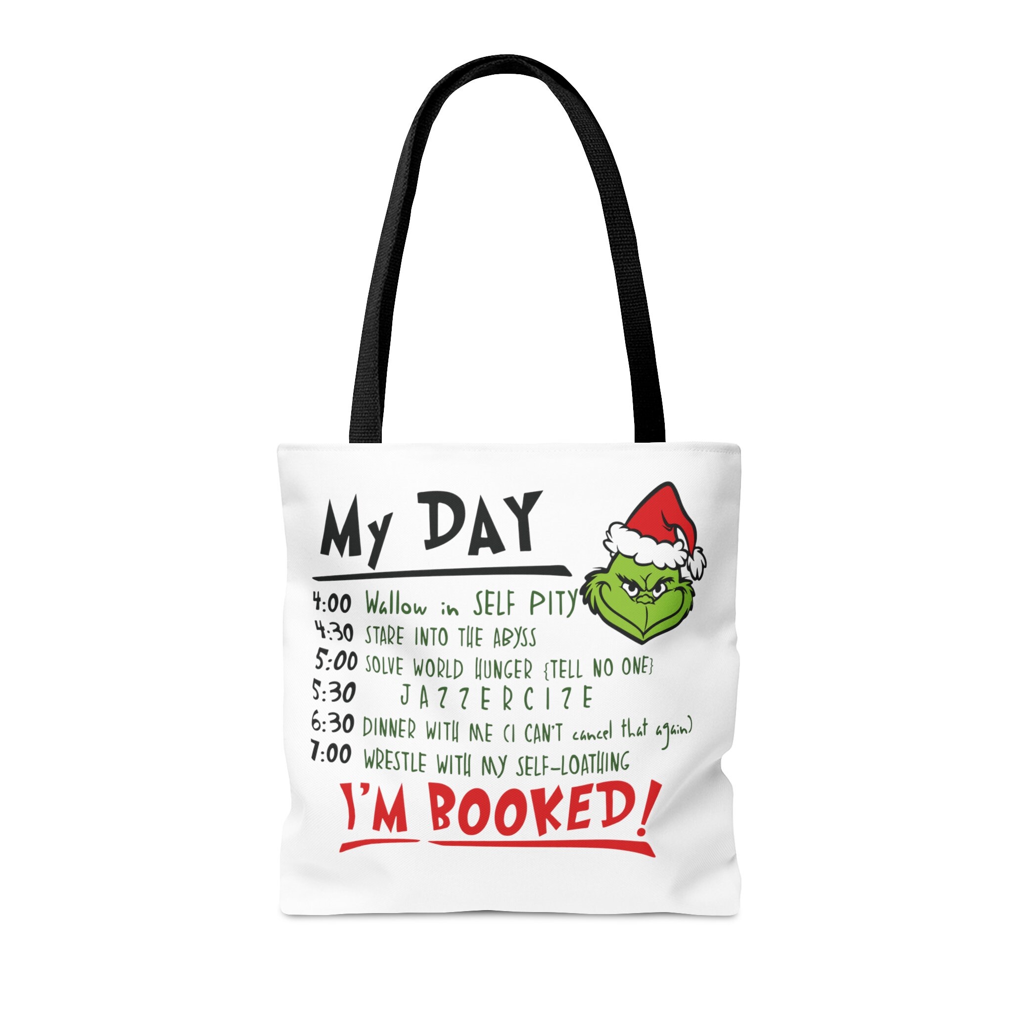 Grinch Christmas Tote Bag, the Grinch Bag, Grinch Apparel, Cute Tote ...