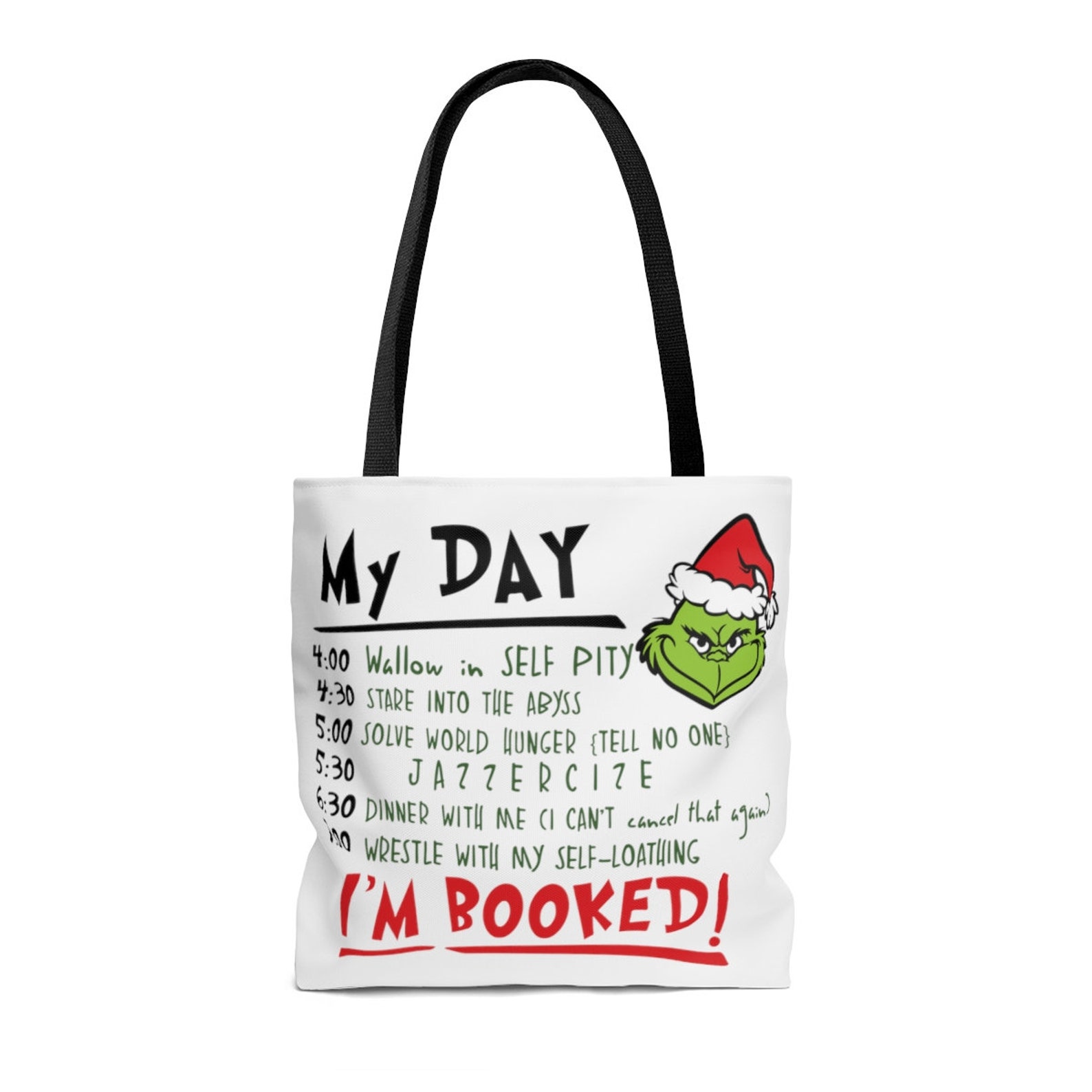 Grinch Christmas Tote Bag the Grinch Bag Grinch Apparel - Etsy