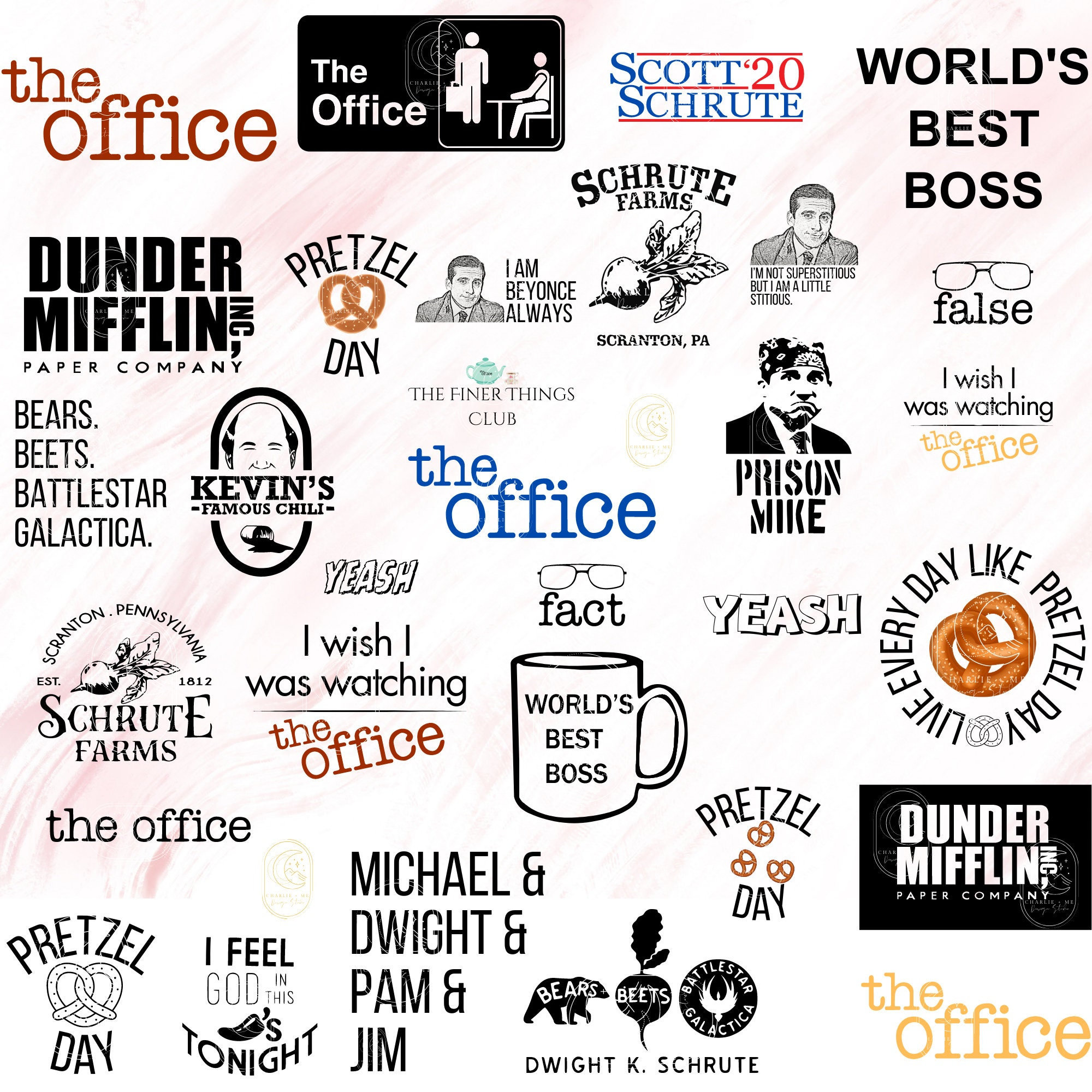 The Office Bundle SVG, the Office SVG for Circuit, the Office Digital ...