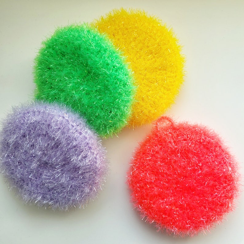 Dish Scrubby Set of 4 - Etsy