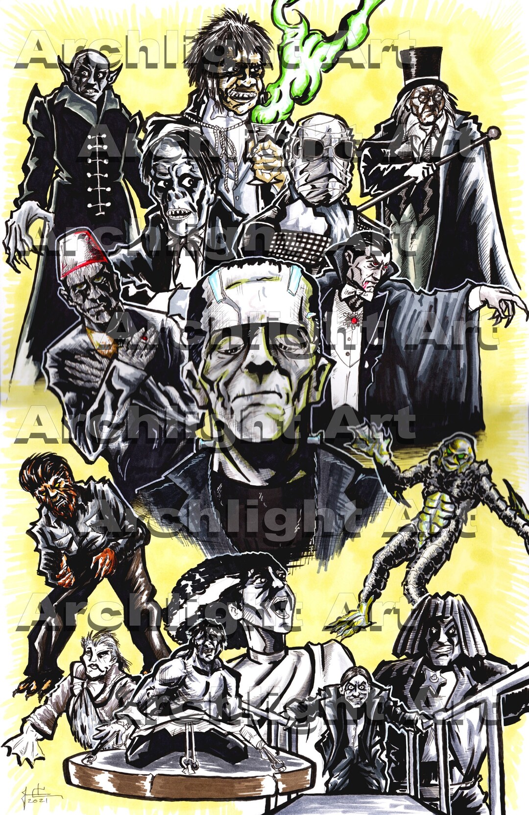 Classic Horror Icons - Etsy