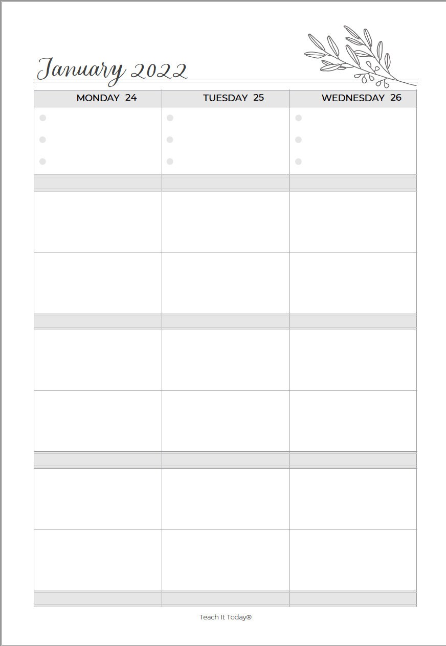 Teacher Planner 2022 Australia Printable - Etsy Australia
