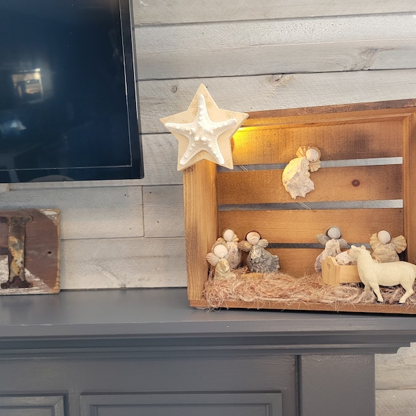 Oyster Shell Nativity - Etsy