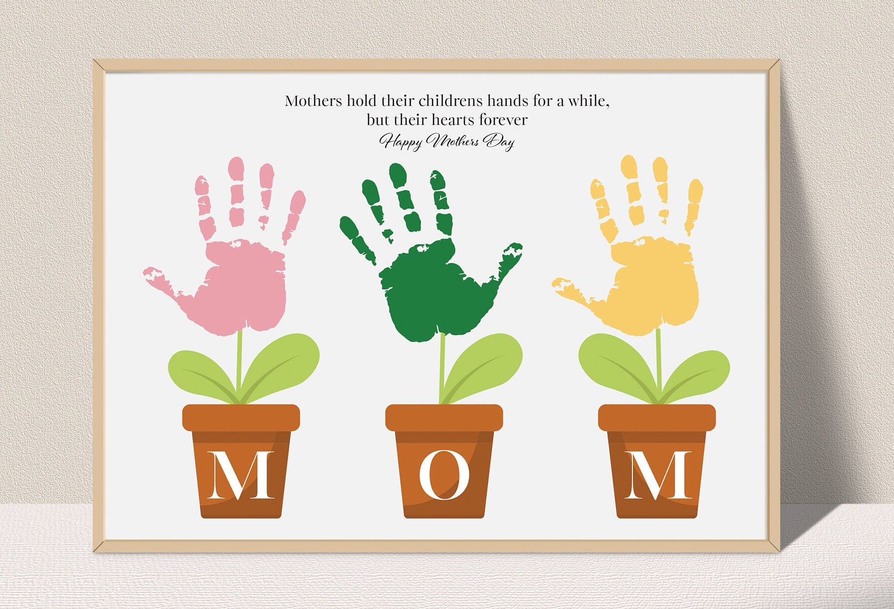 Handprint Art for Mother's Day Easy DIY From Kids Crafts for Toddlers ...