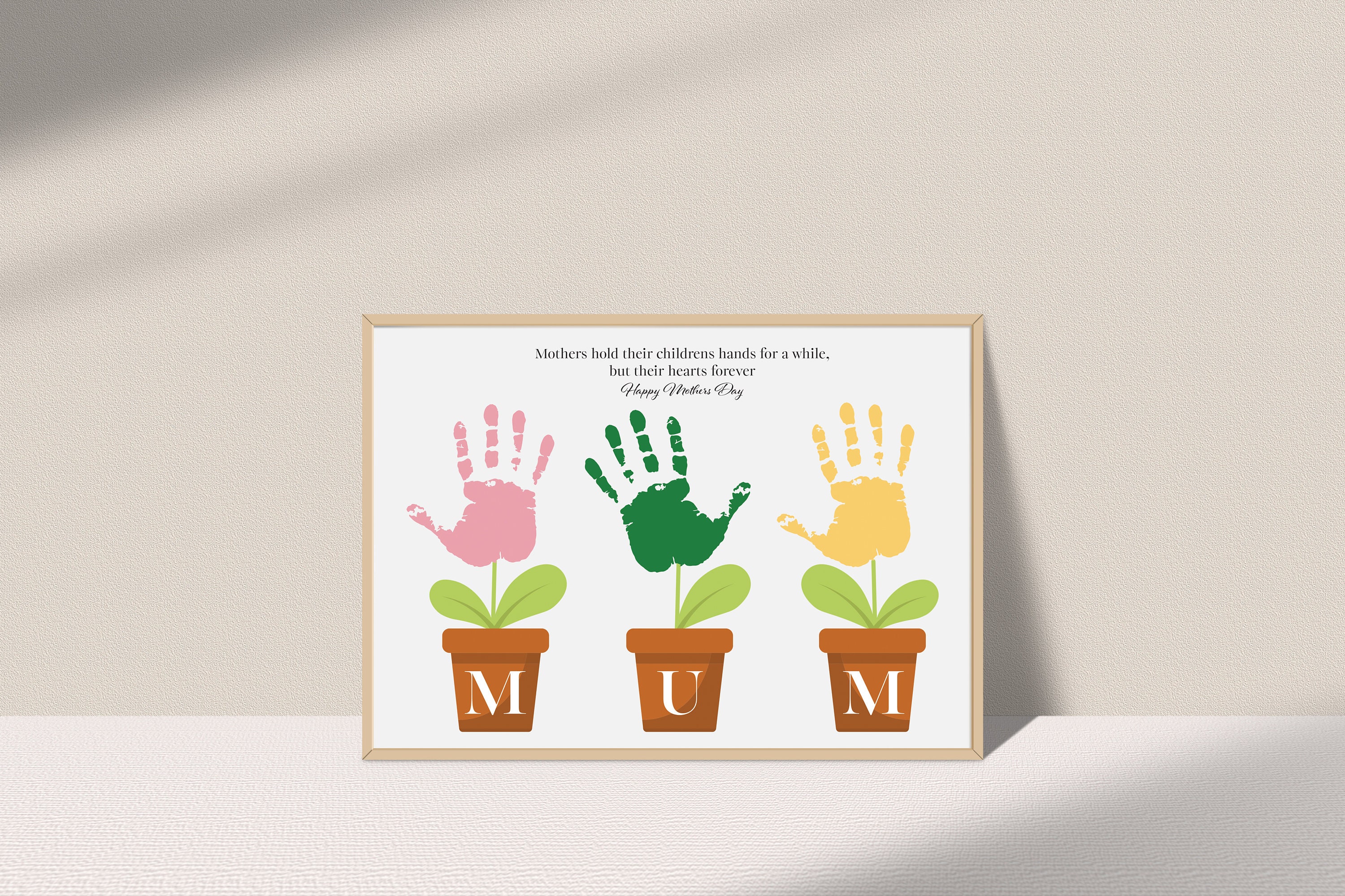 Handprint Art for Mother's Day Easy DIY From Kids Crafts for Toddlers ...