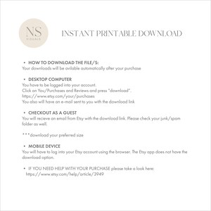 Kids Alphabet & Number 2 Set Educational Printable | ABC Poster ...