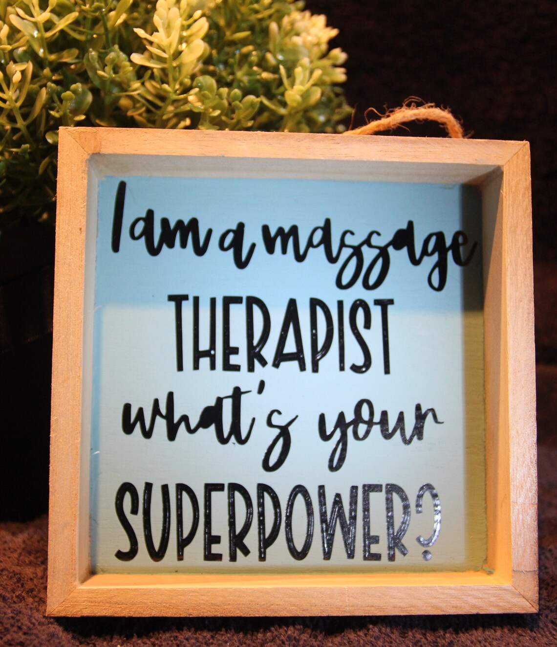 Wooden Shadow Box Phrase Sign Decor to Cheer up a | Etsy