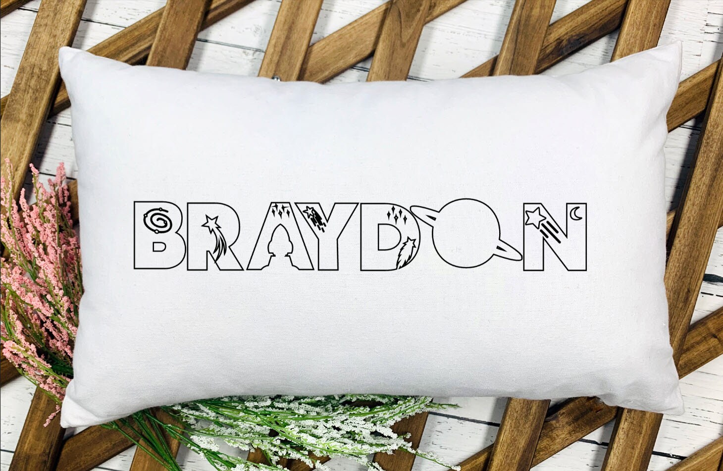 Pillow Case to Color, Personalized Name & Font, Party Favor, Kids ...