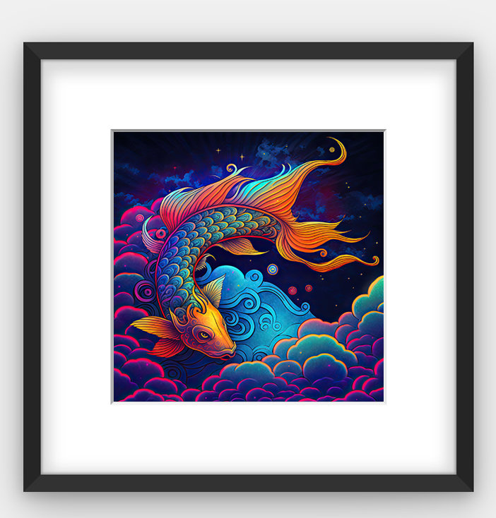 Psychedelic Koi Fish