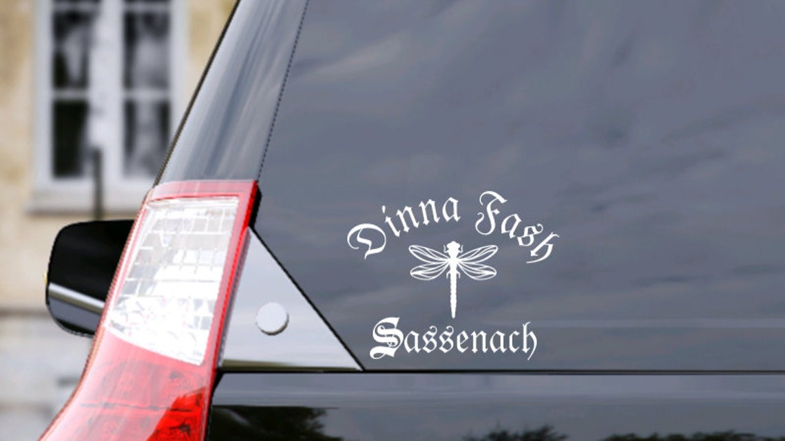 Outlander Decal Outlander Car Decal Dinna Fash Outlander - Etsy