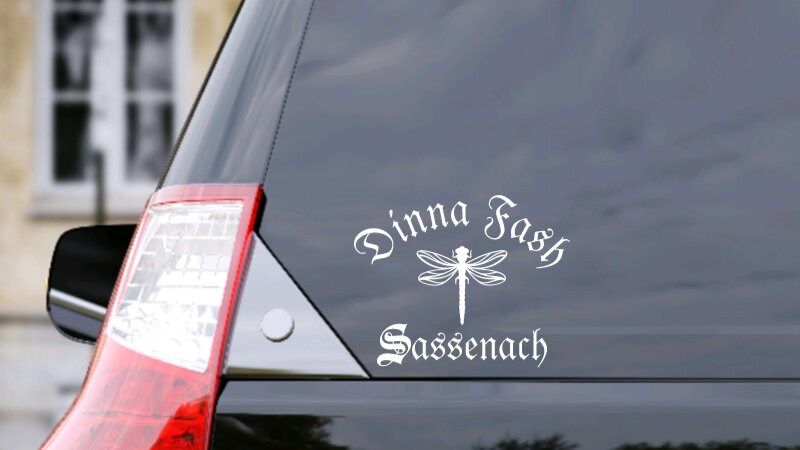 Outlander Decal, Outlander Car Decal, Dinna Fash, Outlander Sticker ...