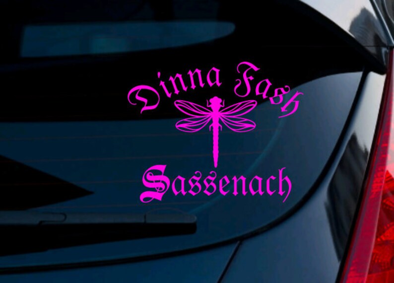 Outlander Decal Outlander Car Decal Dinna Fash Outlander - Etsy