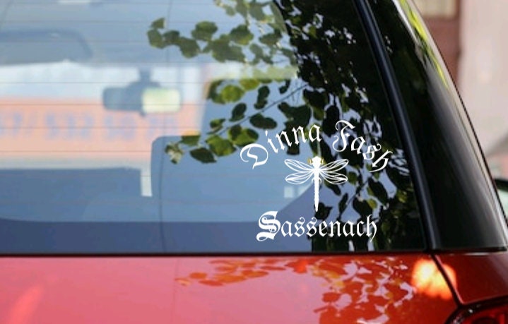 Outlander Decal Outlander Car Decal Dinna Fash Outlander - Etsy Australia