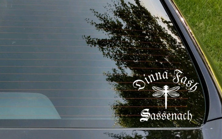 Outlander Decal, Outlander Car Decal, Dinna Fash, Outlander Sticker ...