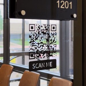 QR CODE DECAL for Office Windows . Car Windows . and More . Upscale ...