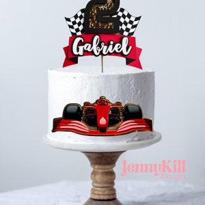 Two Fast . Race Car Inspired Cake Topper . Race Car Theme Party . Speed ...