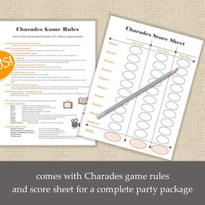 Charades Expansion Pack | Printable Cards | DIY Party Games | Family ...