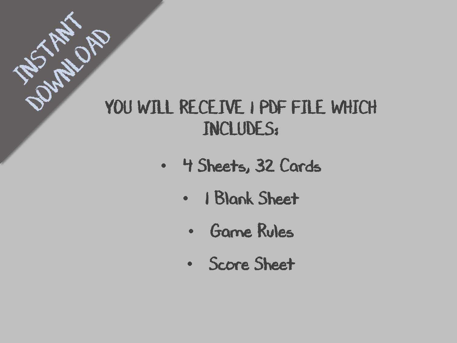 Valentine's Pictionary Printable Cards DIY Party Games Family Games ...