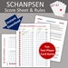 Schnapsen Score Sheet and Game Rules I Fun Two-player Card Game I ...