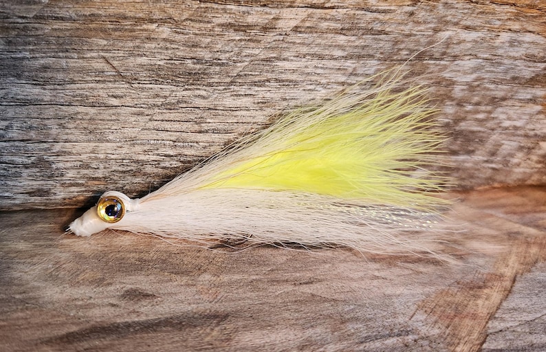 Marabou Clouser Minnow, Fly Fishing Handmade Flies for Bass - Etsy