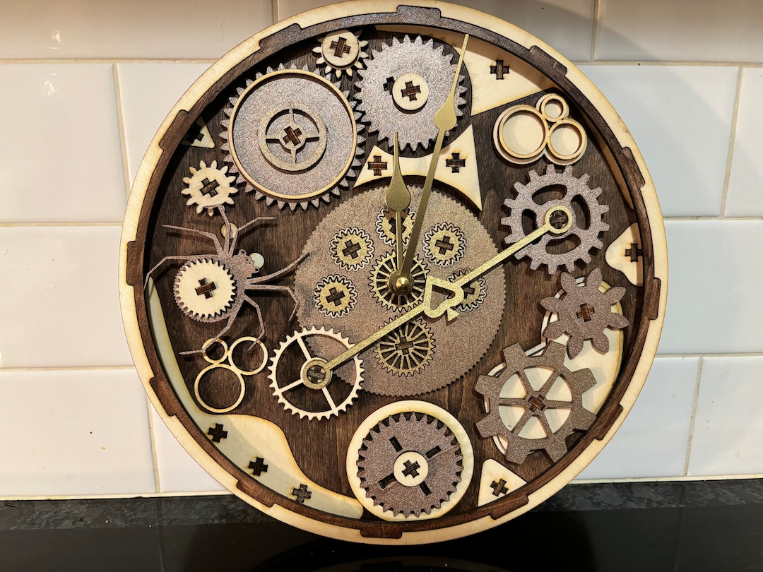 Steampunk Clock Digital Download 3mm - Etsy