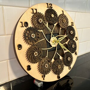 Motorized Gear Moving Clock. - Etsy