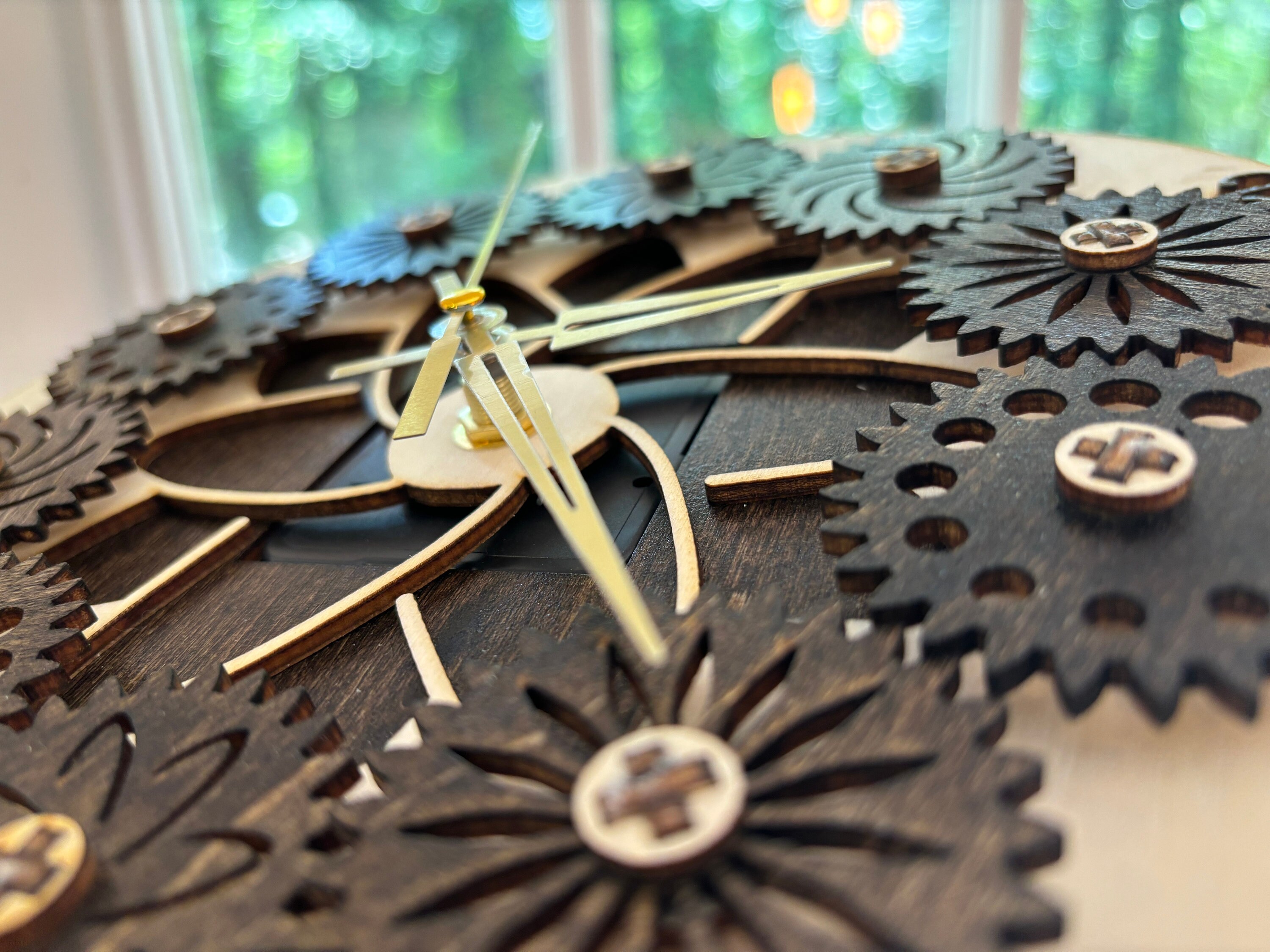 Motorized Gear Moving Clock. - Etsy