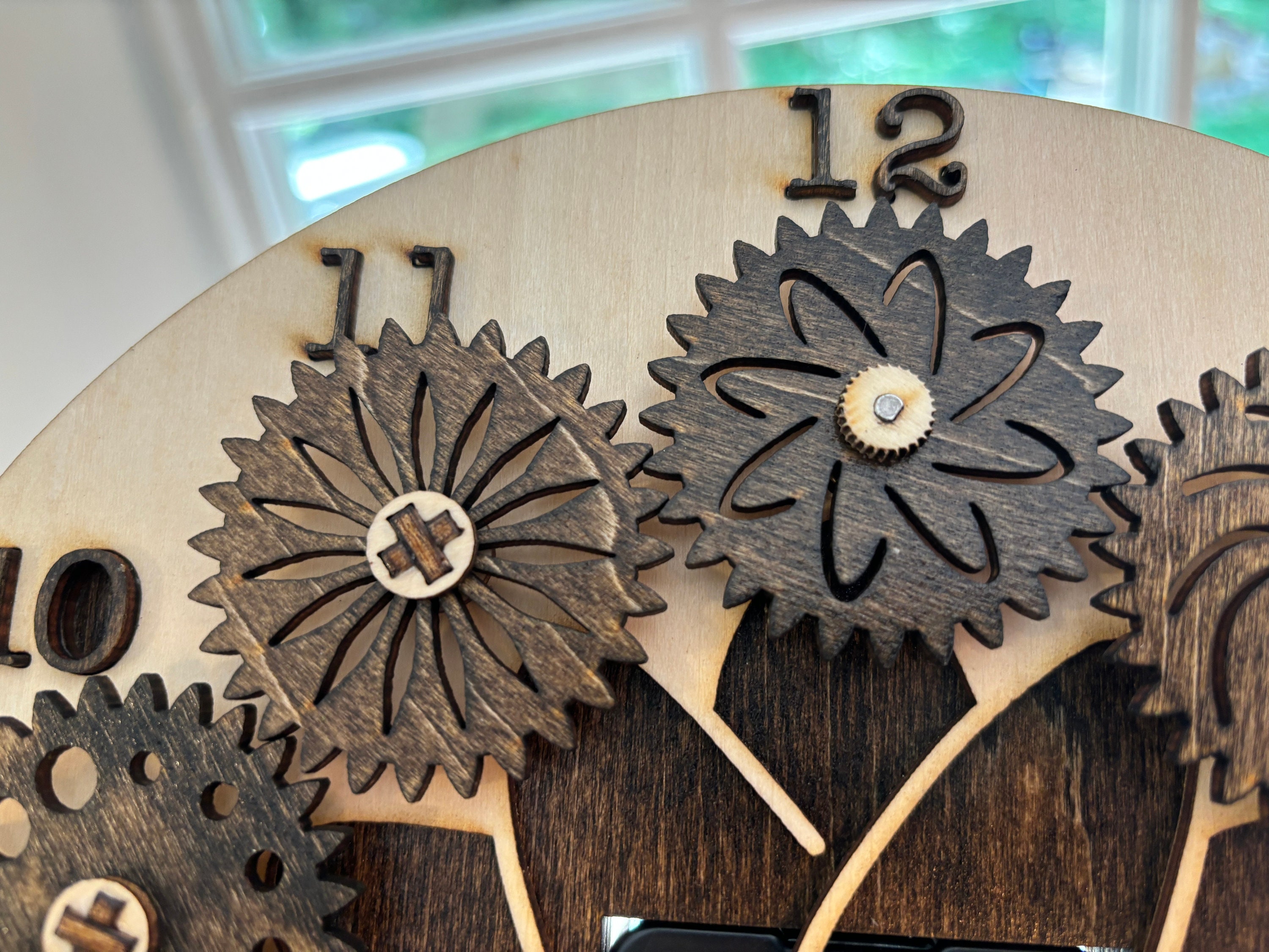 Motorized Gear Moving Clock. - Etsy