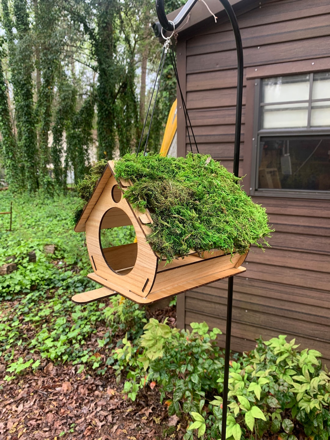 Moss Covered Birdhouse - Etsy