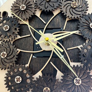 Motorized Gear Moving Clock. - Etsy