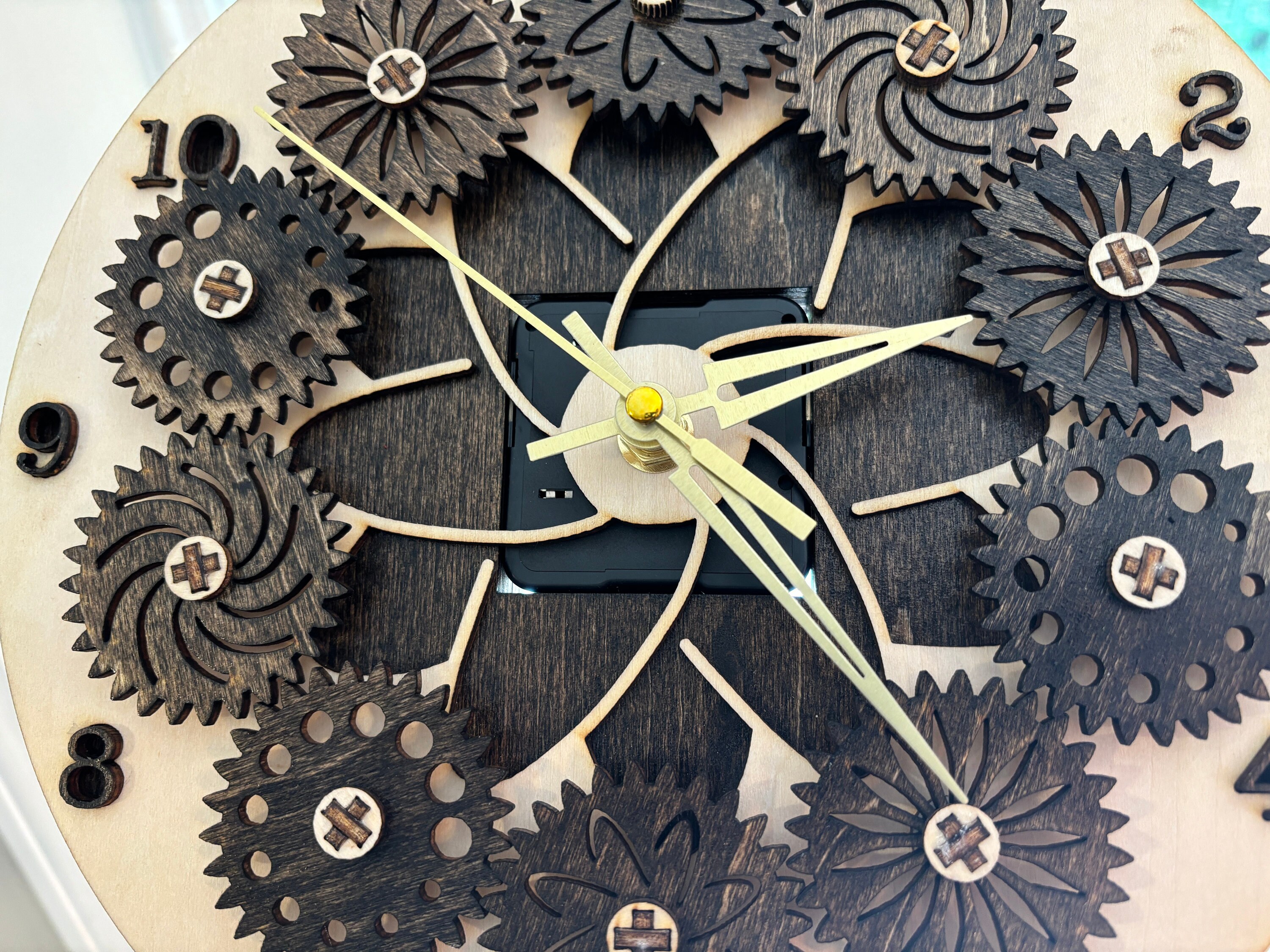 Motorized Gear Moving Clock. - Etsy