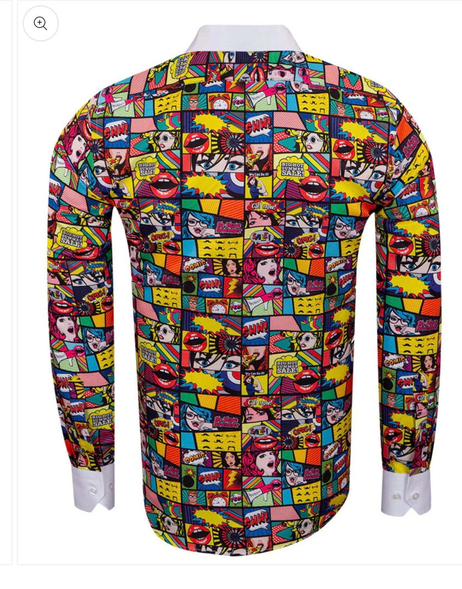 Comic Book Print Tuxedo Shirt - Etsy UK